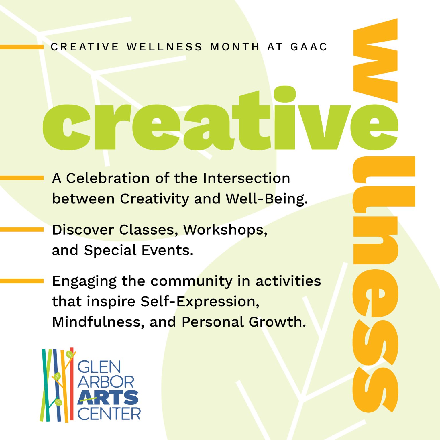 Call for Teaching Artists: Creative Wellness Month - Glen Arbor Arts Center